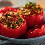 Stuffed Capsicums (with mince, rice & herbs) - AldiMum